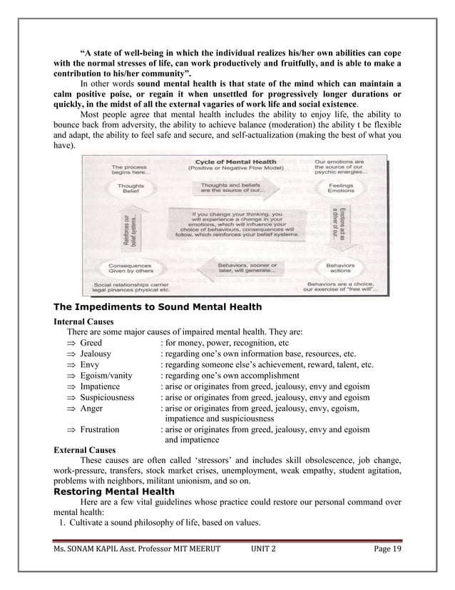 Human values unit 2 notes | PDF | Medical Health