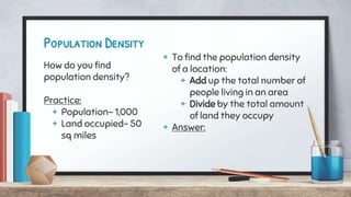 Unit 2: Population Density | PPTX
