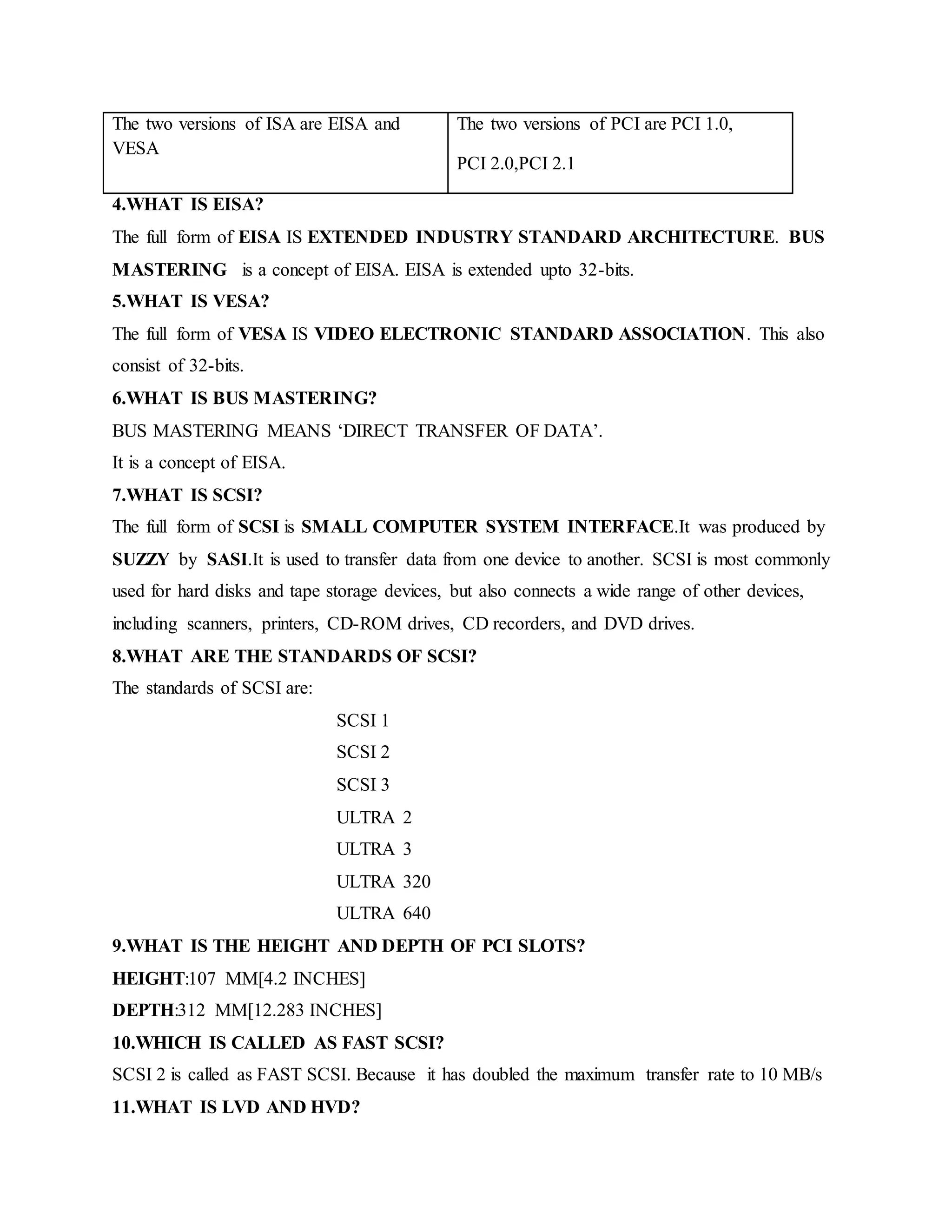 COMPUTER HARDWARE - SHORT NOTES | DOC