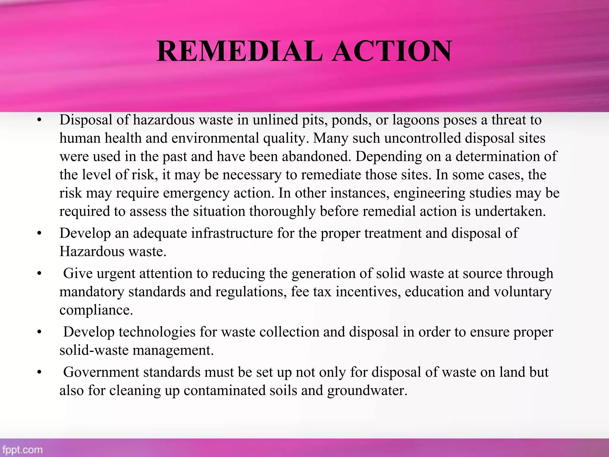 Hazardous waste Management | PPT