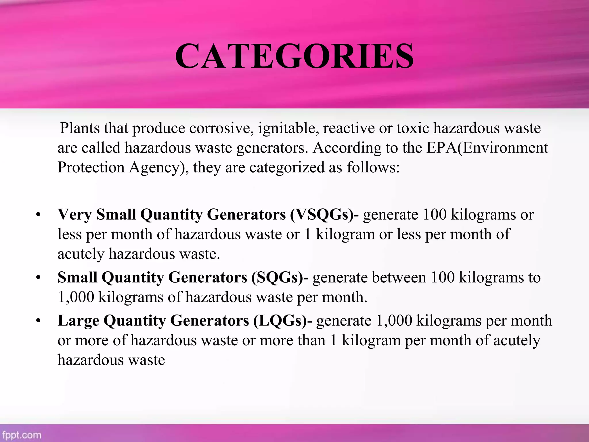 Hazardous waste Management | PPT