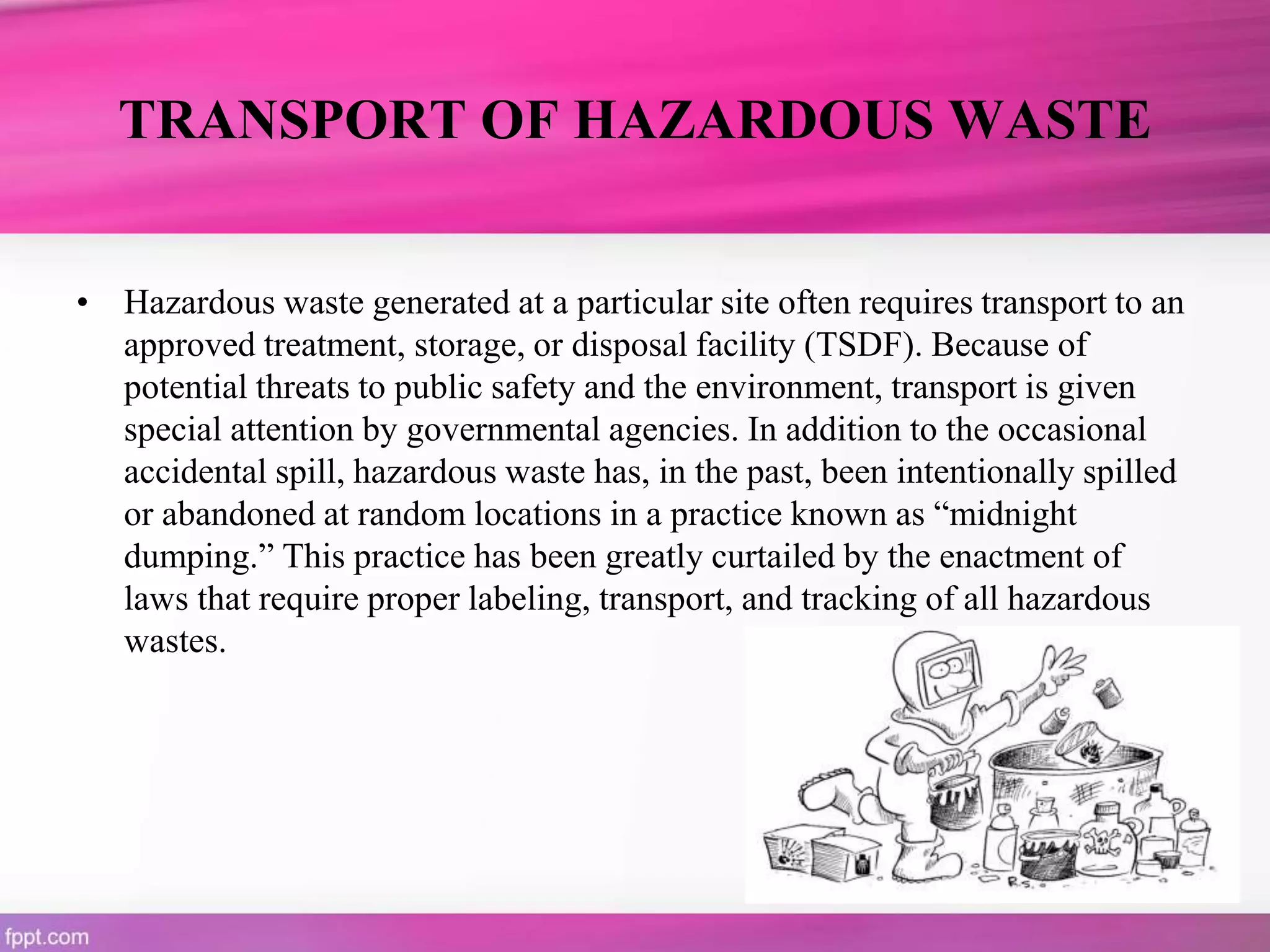 Hazardous waste Management | PPT