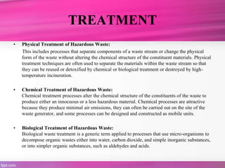 Hazardous waste Management | PPT