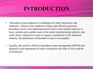Hazardous waste Management | PPT