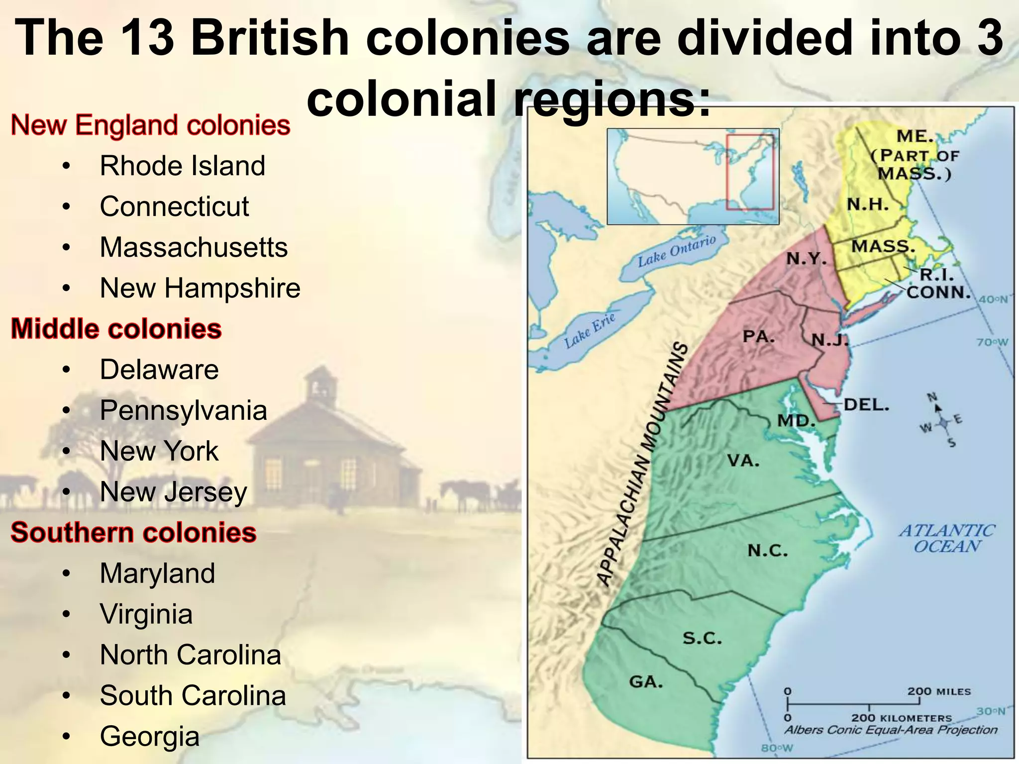 Colonial Regions | PPTX