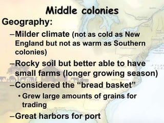 Southern Colonies Geography And Climate