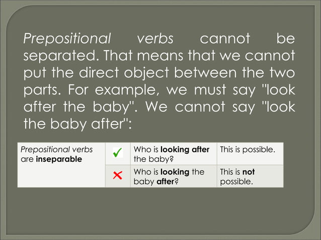 Phrasal Verbs And Prepositional Verbs | PPT