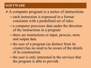 COMPUTER HARDWARE AND SOFTWARE | PPSX