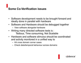 HW-SW Co-Verification: A Constrained Random Approach | PPT