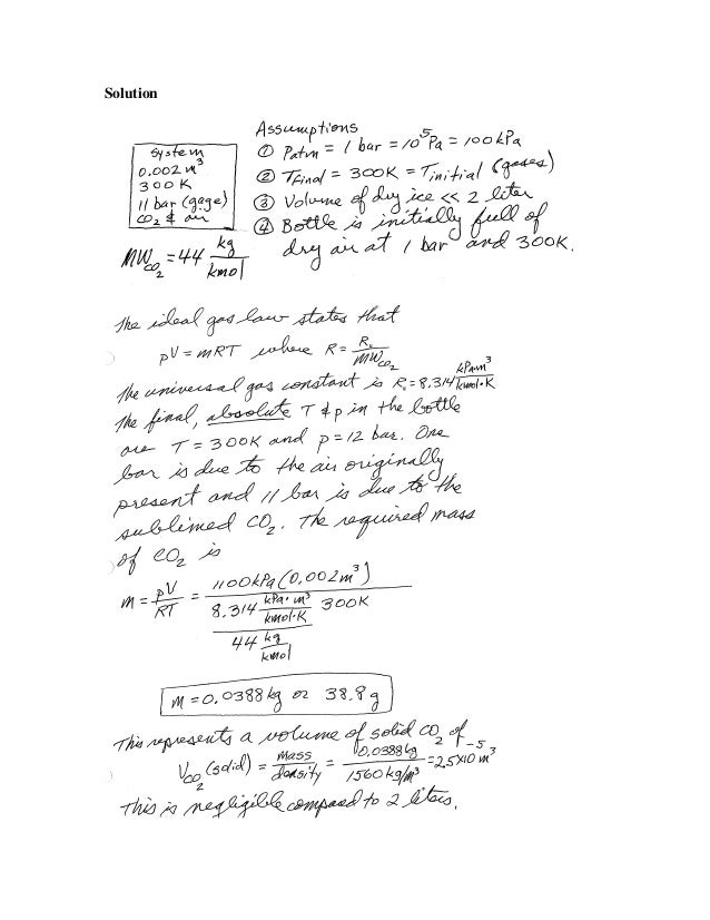 Thermodynamics Hw #1