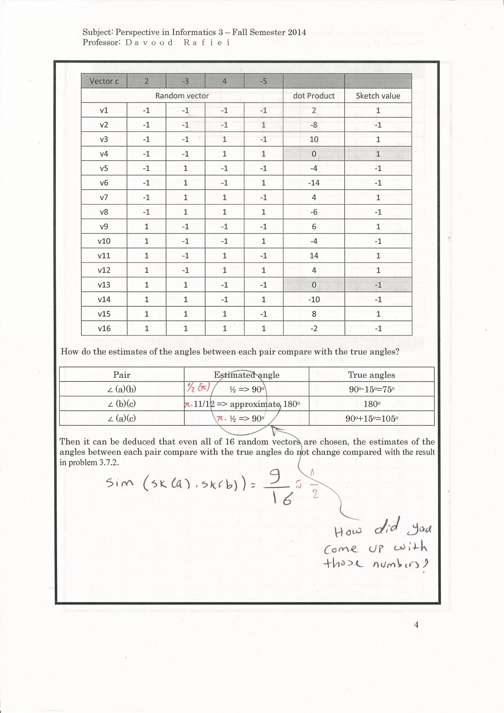 Perspective in Informatics 3 - Assignment 1 - marked answers | PDF