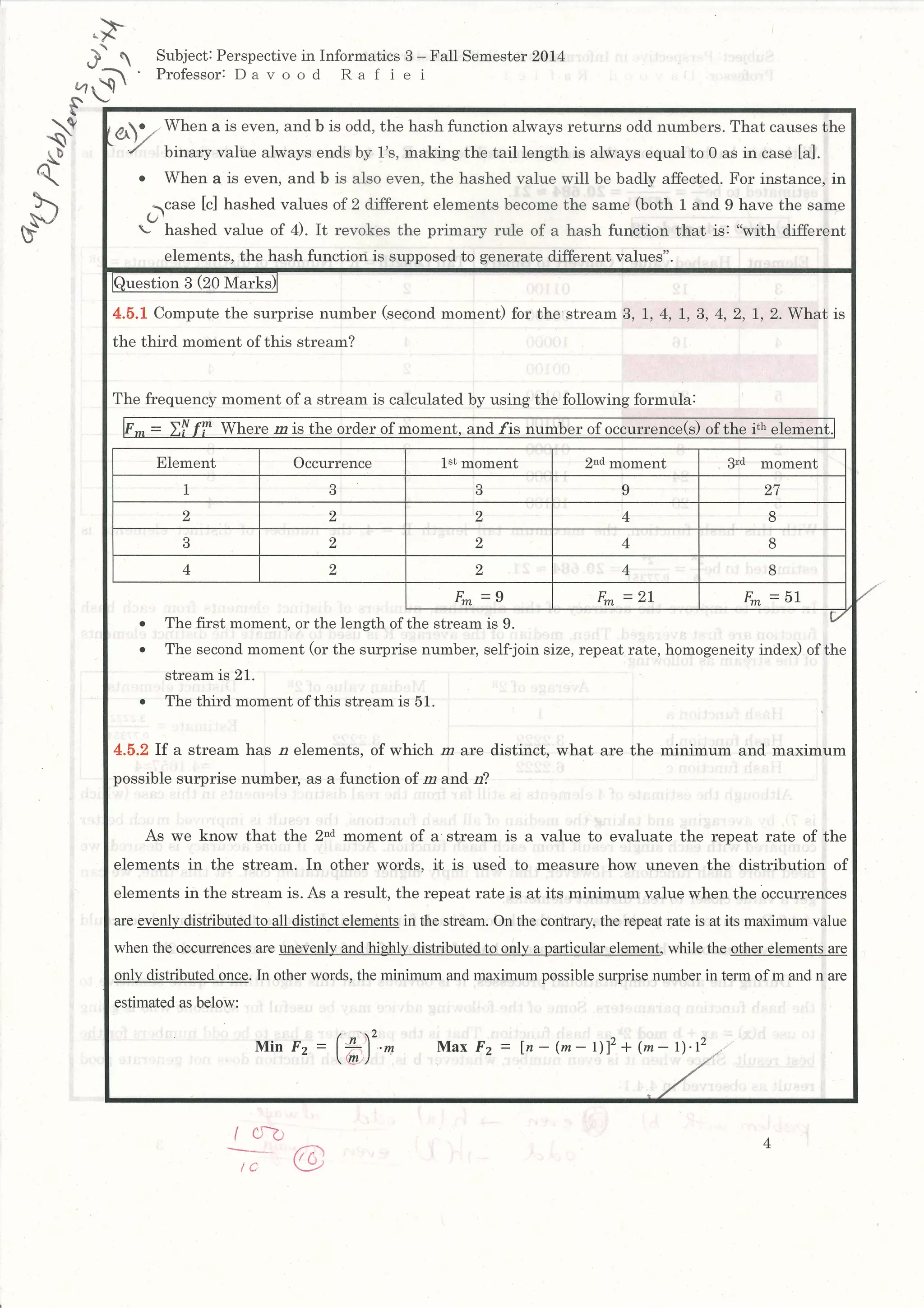 Perspective in Informatics 3 - Assignment 2 - marked answers | PDF