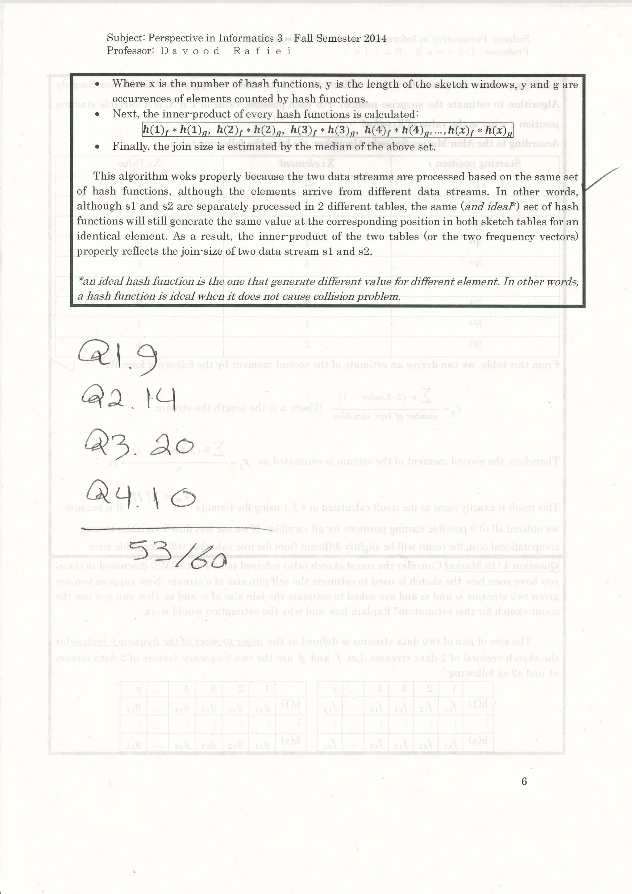 Perspective in Informatics 3 - Assignment 2 - marked answers | PDF