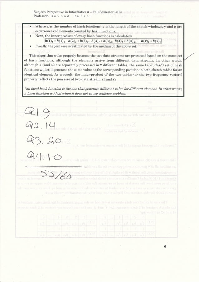 Perspective in Informatics 3 - Assignment 2 - marked answers | PDF