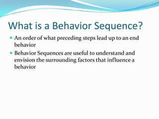Behavior Sequences for Walking while Talking on the Phone | PPTX