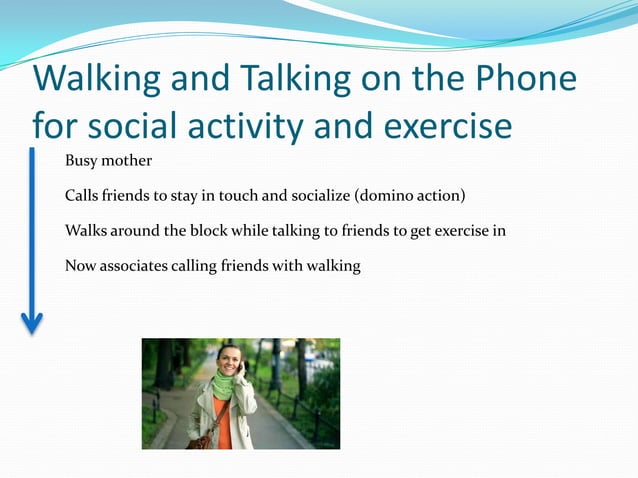 Behavior Sequences for Walking while Talking on the Phone | PPT