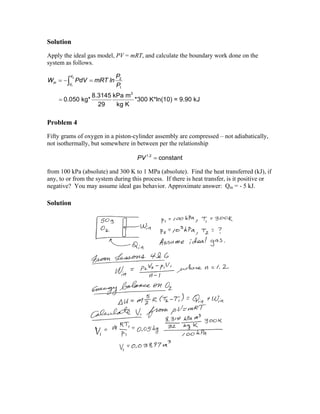 Thermodynamics Hw#2 | PDF | Chemistry | Science