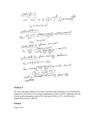 Thermodynamics Hw#2 | PDF | Chemistry | Science