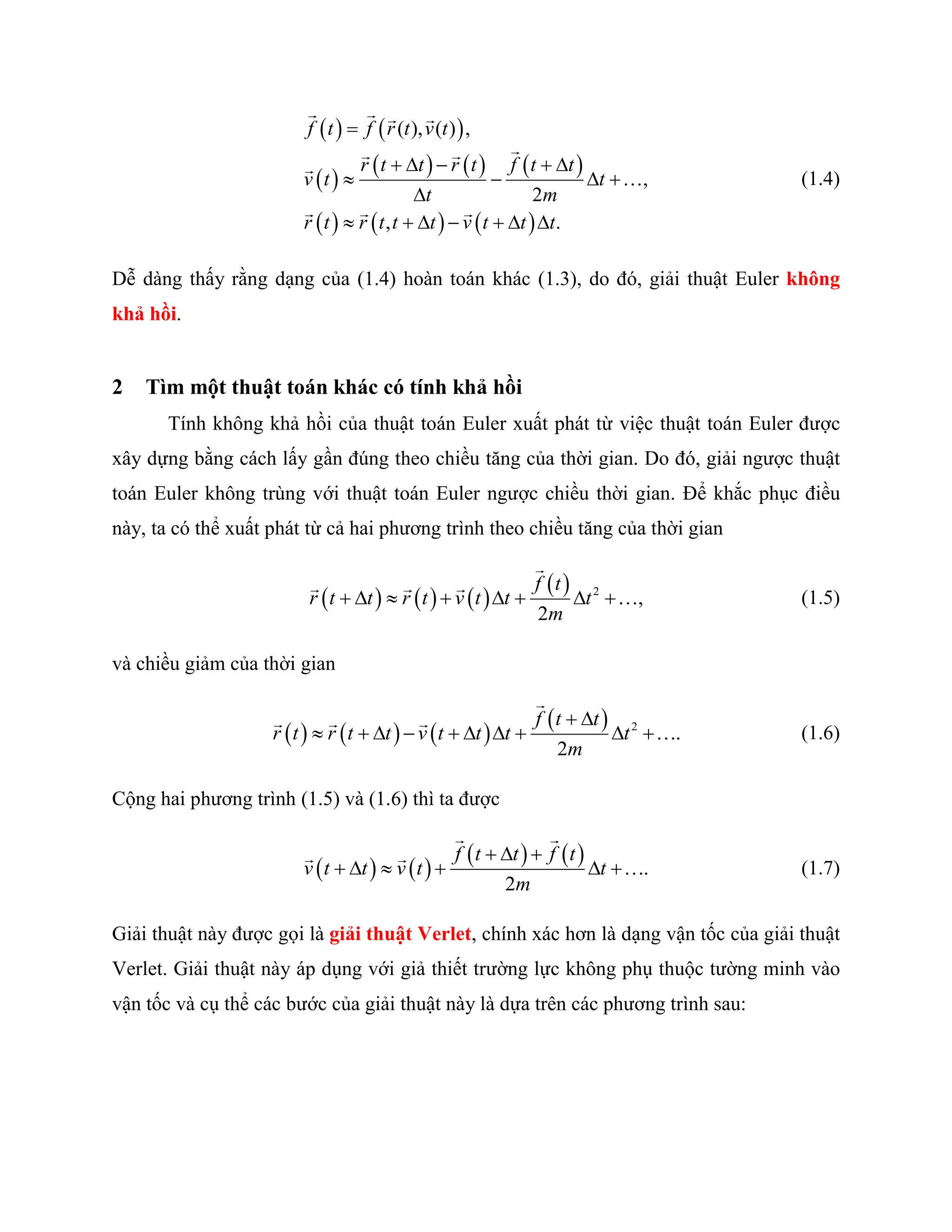 Euler And Other Algorithms Of Solving 2nd Newton Equation Pdf