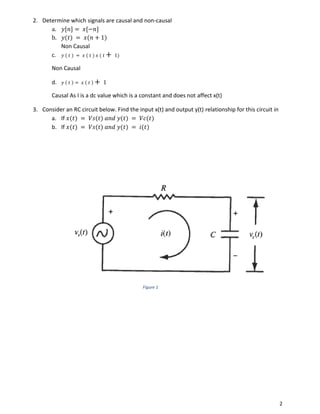 signal and system Hw2 solution | PDF
