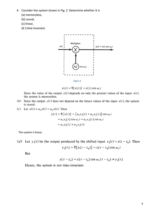 signal and system Hw2 solution | PDF