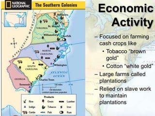 Hw#3 colonial regions | PPTX