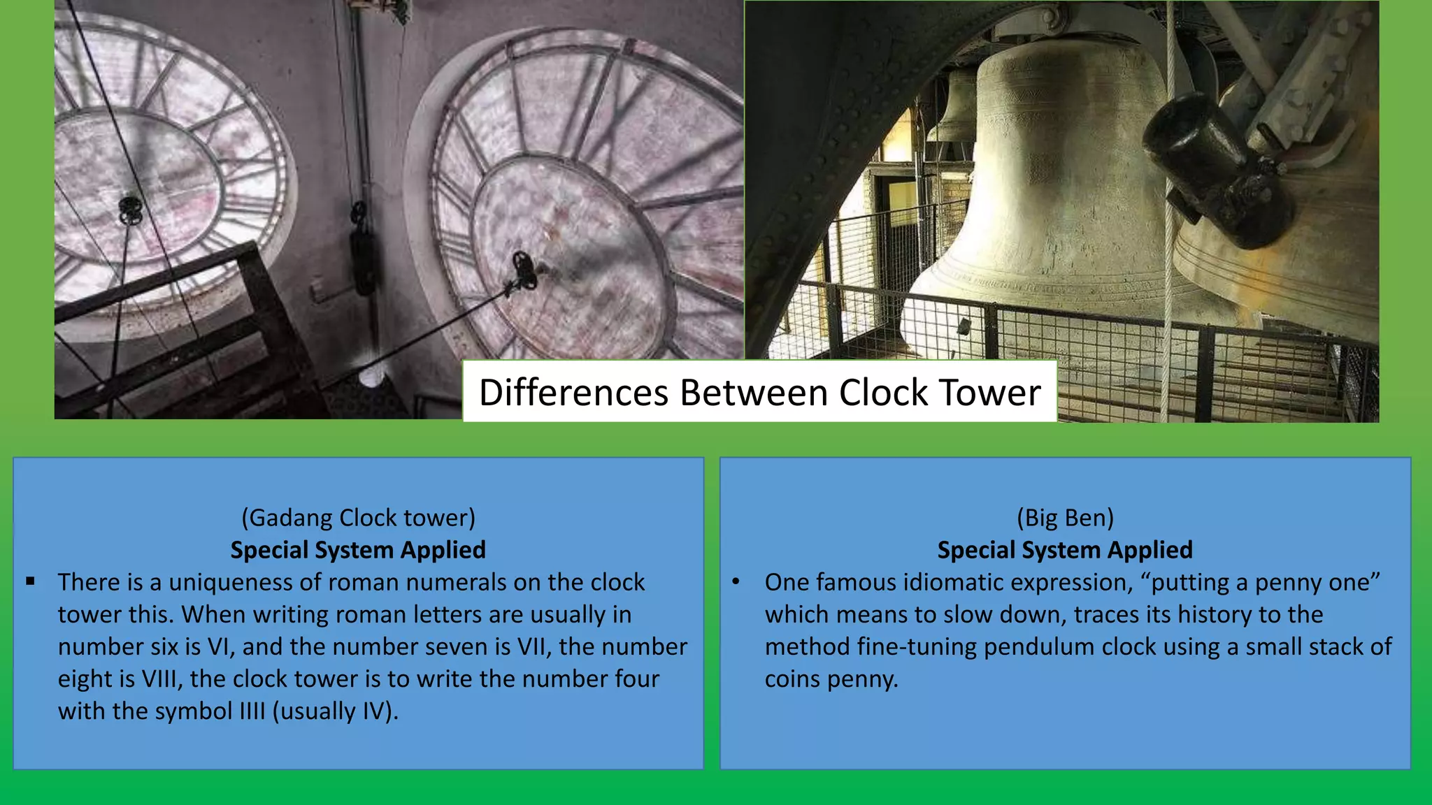 Gadang Clock Tower VS Big Ben | PPT