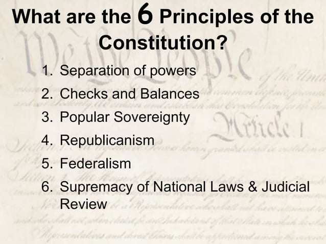 Hw#4 principles of the constitution | PPTX | Law