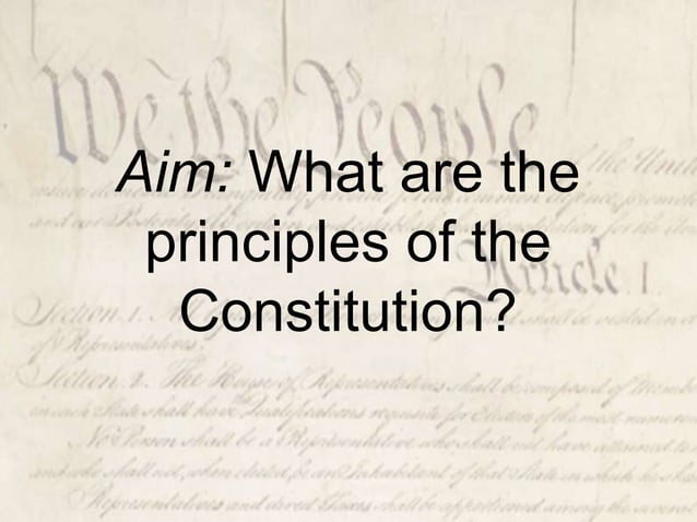 Hw#4 principles of the constitution | PPT