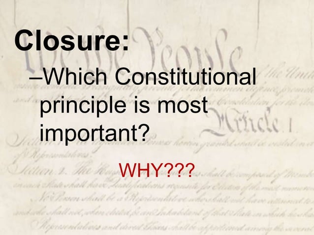 Hw#4 principles of the constitution | PPT | Free Download