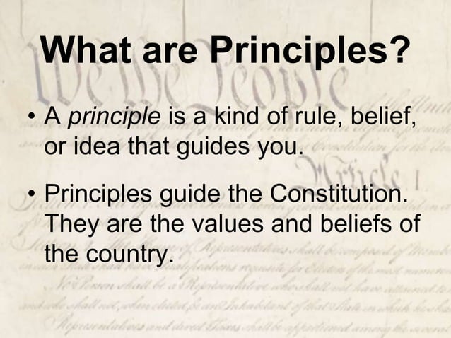 Hw#4 principles of the constitution | PPT | Free Download