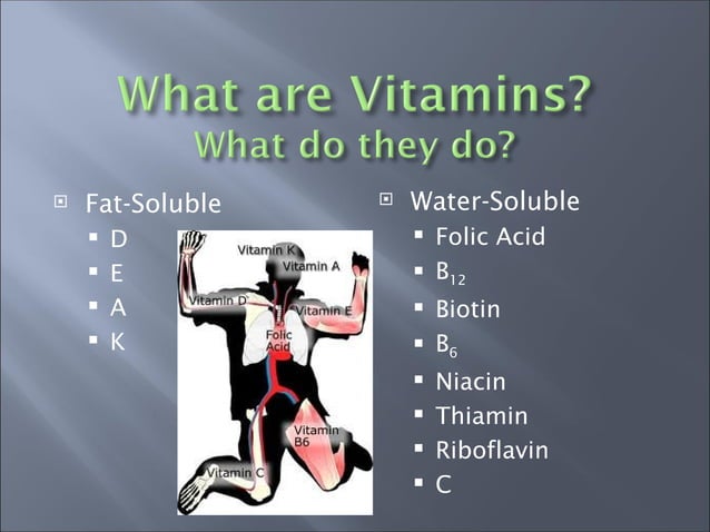 Vitamins (HW499 Unit 4 Project) | PPT