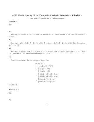 Hw4sol | PDF | Physics | Science