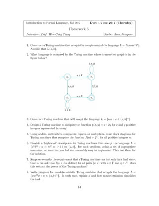 Hw5 2017-spring | PDF