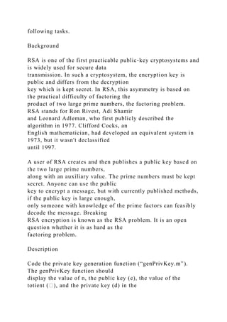 HW 5-RSAascii2str.mfunction str = ascii2str(ascii) .docx