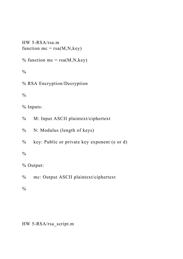 HW 5-RSAascii2str.mfunction str = ascii2str(ascii) .docx
