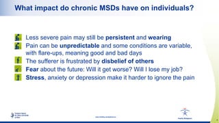 Working with chronic musculoskeletal disorders | PPT