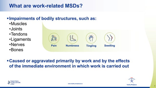 Introduction to Musculoskeletal Disorders (MSDs) prevention | PPTX ...