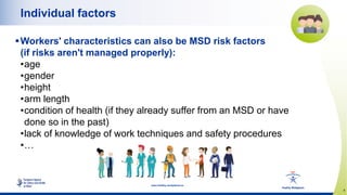 Introduction to Musculoskeletal Disorders (MSDs) prevention | PPTX