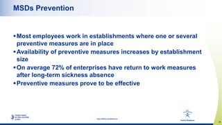 Work-related Musculoskeletal Disorders (MSDs): statistics | PPTX
