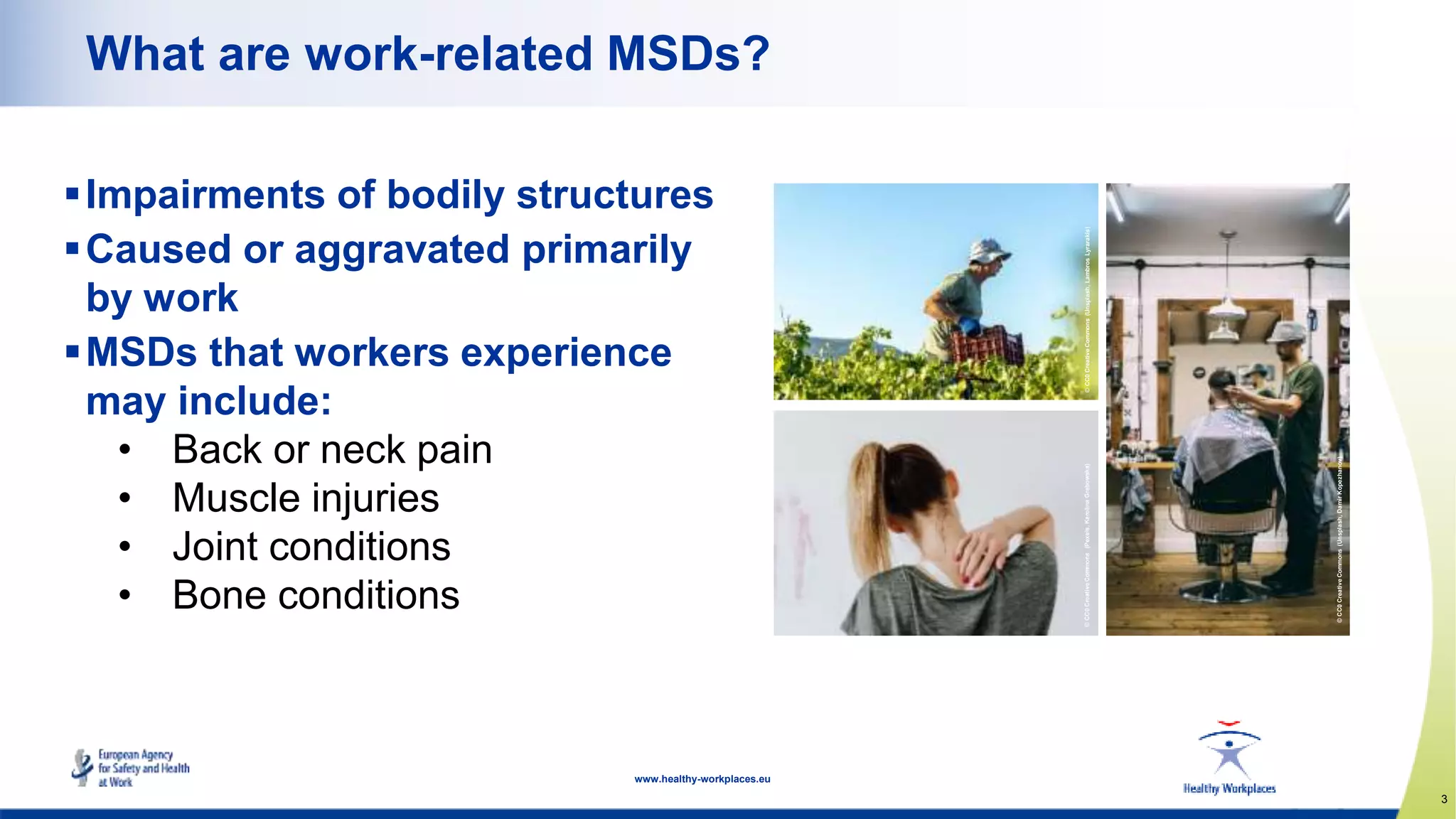 Risk Assessment for Musculoskeletal Disorders (MSDs) | PPTX