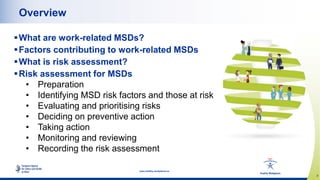 Risk Assessment for Musculoskeletal Disorders (MSDs) | PPTX