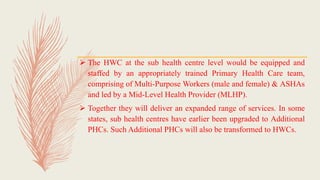 HWC AND CHC -AYUSHMAN BHARATH | PDF