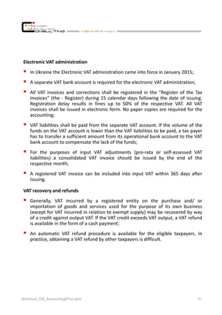 HWC competence brochure - Tax & Accounting in Ukraine | PDF