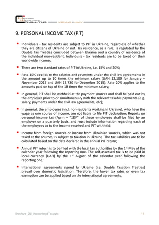 HWC competence brochure - Tax & Accounting in Ukraine | PDF