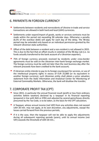 HWC competence brochure - Tax & Accounting in Ukraine | PDF