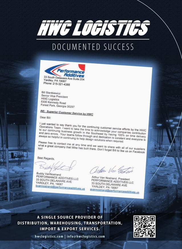 Hwc logistics ad january 31, 2013 | PDF