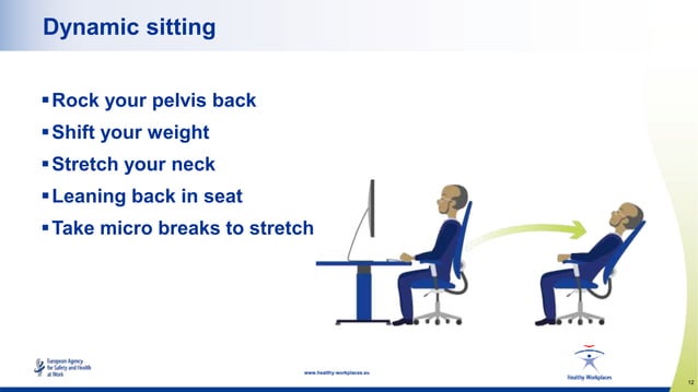 On the move — MSDs and avoiding prolonged static sitting at work | PPTX ...