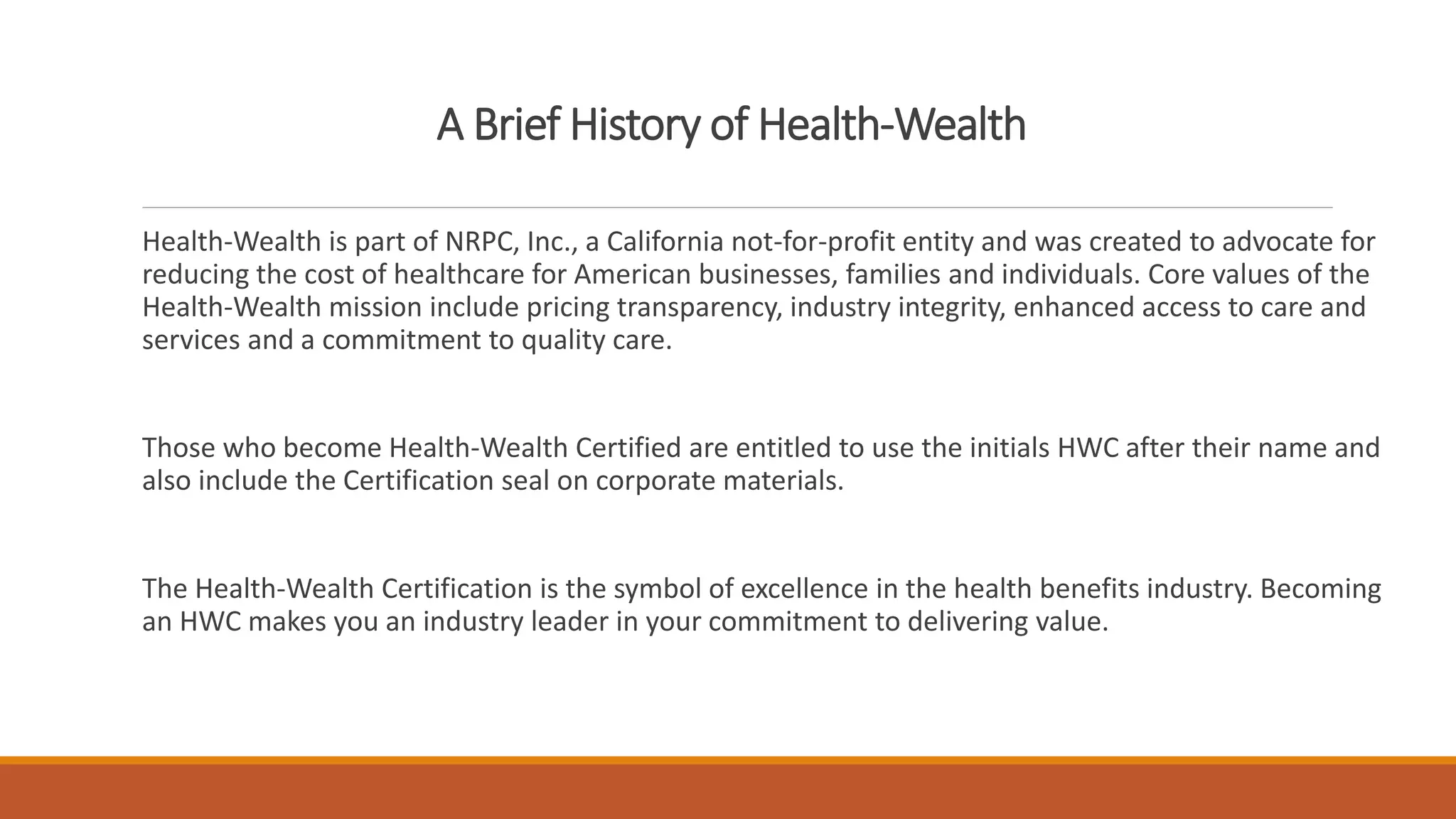 Hwc power point | PPTX