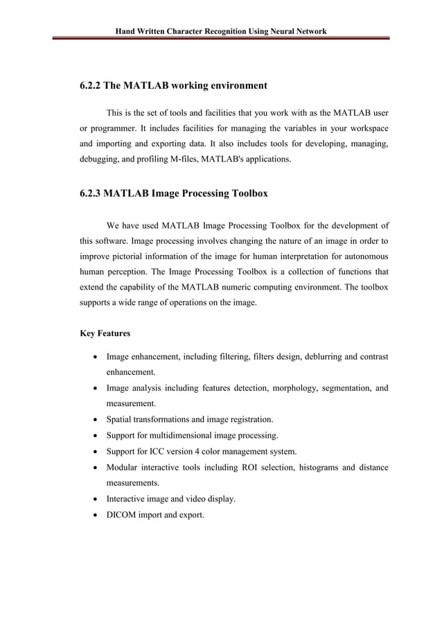 Hand Written Character Recognition Using Neural Networks Docx Computing Technology And Computing